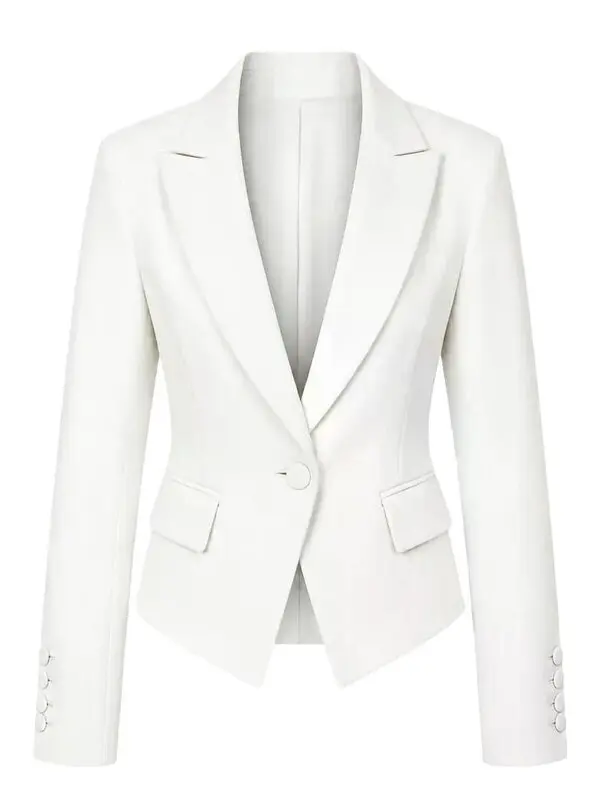 Veronica Beard Single-breasted Peak-lapel Blazer - White