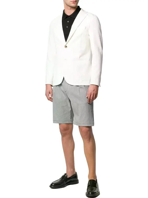 Eleventy Classic Fitted Blazer - White