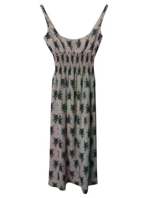 EMILIA WICKSTEAD Floral Print Smocked Dress - Pink