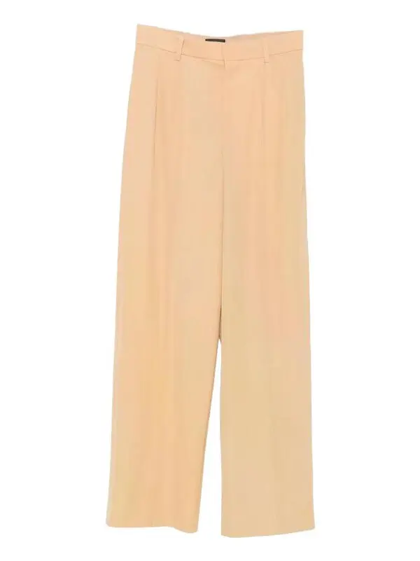 Wardrobe.NYC Pleated Palazzo Pants - Neutrals