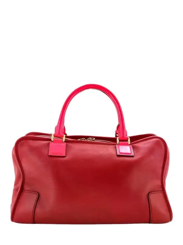 Loewe Amazona Nm Bag Leather Satchel - Red