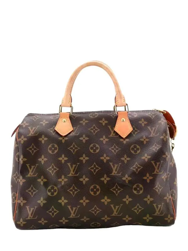 LOUIS VUITTON Speedy Monogram Canvas 30 Satchel - Brown