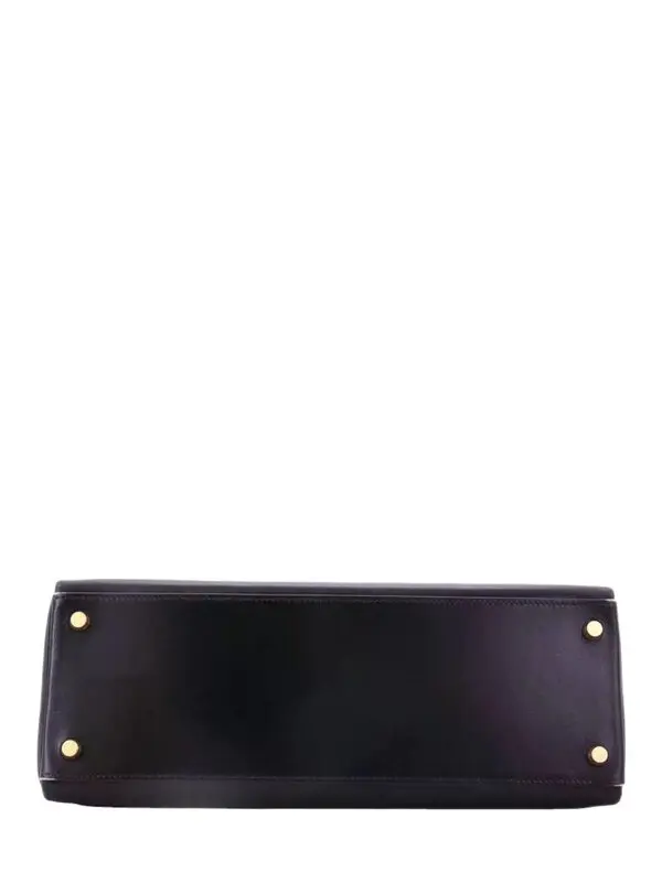 Hermès Kelly Handbag Box Calf With Gold Hardware 32 Satchel - Black