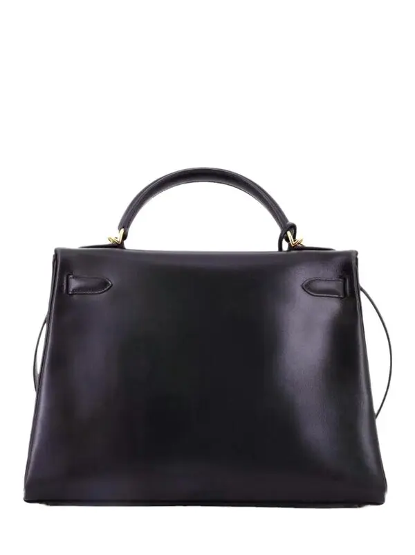 Hermès Kelly Handbag Box Calf With Gold Hardware 32 Satchel - Black