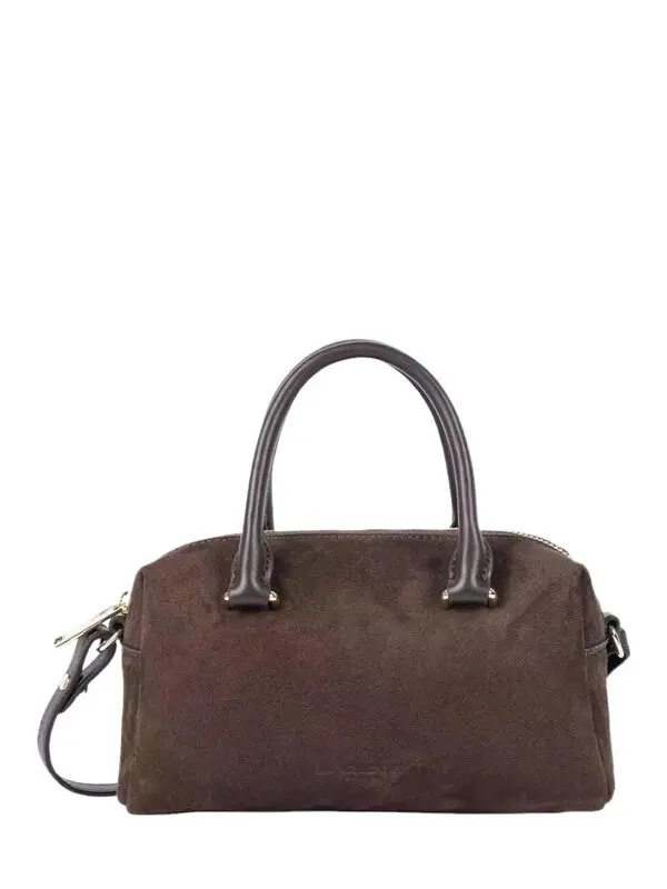 LANCASTER Suede Leather Shoulder Bag - Brown