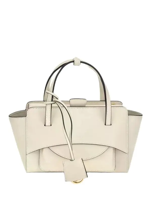 HIDESINS Small Flap Logo-detail Handbag - Neutrals