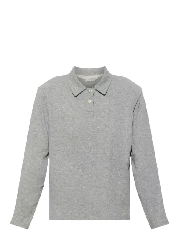 RETHINKIT STUDIOS Padded Shoulder Polo Shirt - Grey