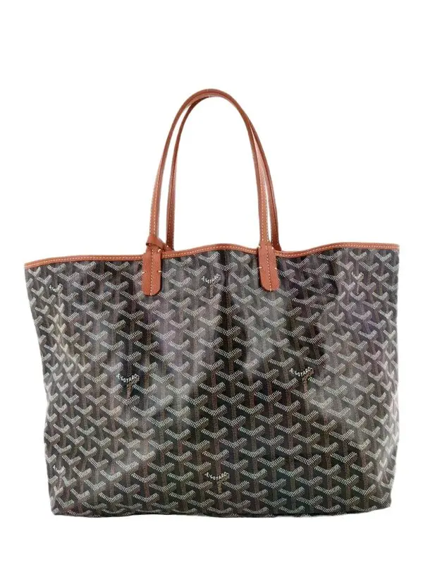 Goyard Saint Louis Printed Coated Canvas Tote Bag - Black