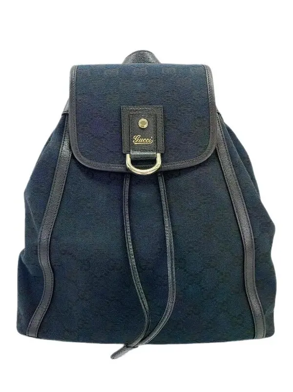 Gucci Gg Monogram Backpack - Blue