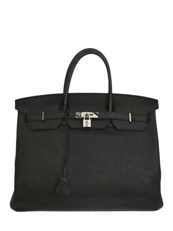Hermès 2012 Birkin 40 Handbag - Black