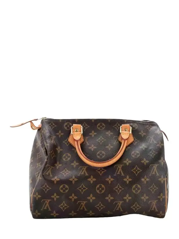 LOUIS VUITTON Speedy Monogram Canvas 30 Satchel - Brown