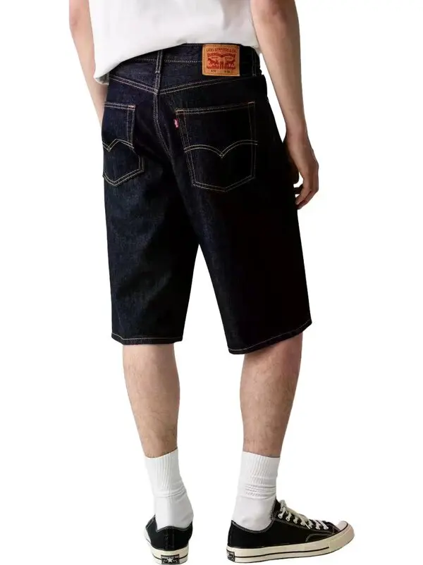 LEVI'S Logo Patch Denim Shorts - Blue