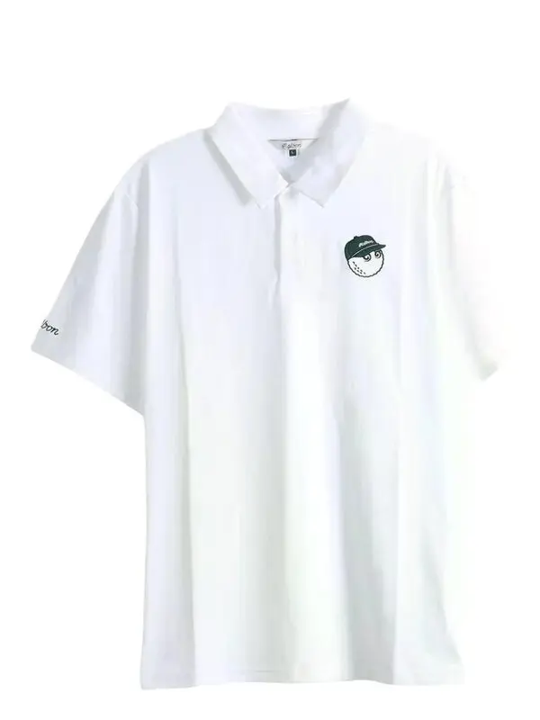 MALBON Logo-embroidered Polo Shirt - White