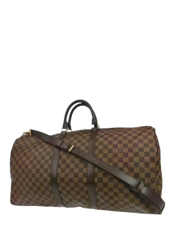 LOUIS VUITTON Keepall Bandouliere Duffle Bag - Brown