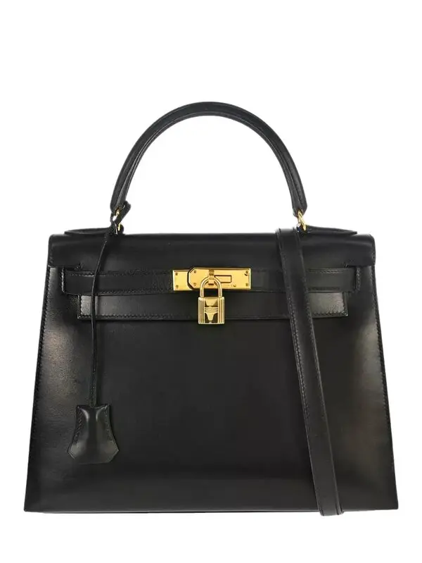 Hermès 1996 Kelly 28 Sellier Tote Bag - Black