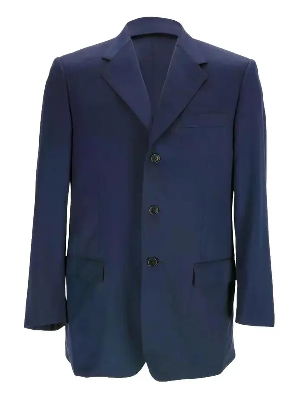 Balenciaga Single-breasted Blazer - Blue