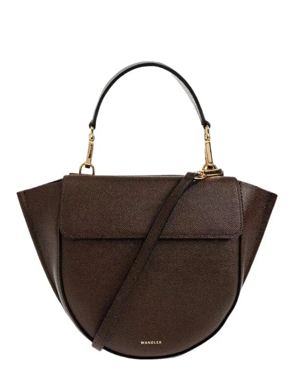WANDLER Mini Hortensia Tote Bag - Brown