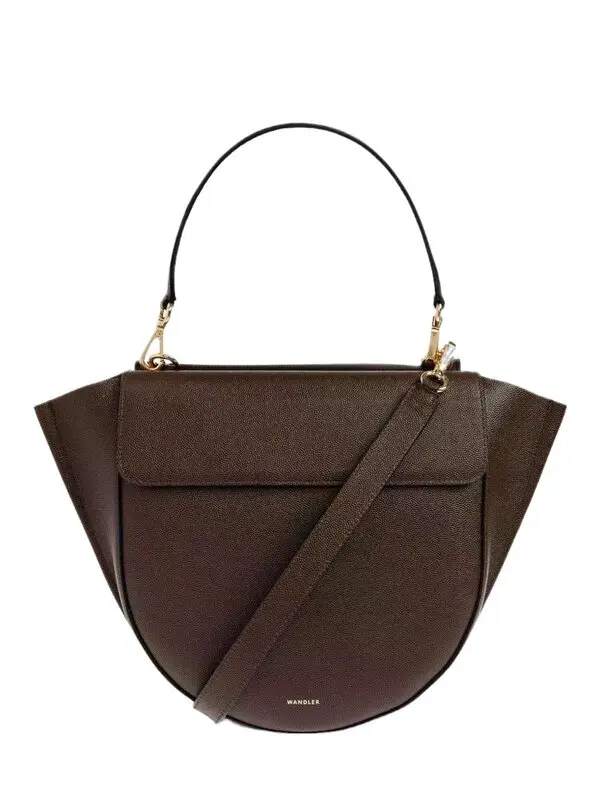 WANDLER Hortensia Leather Tote Bag - Brown