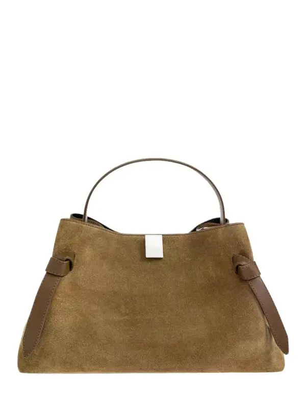 Yuzefi Gyoza Suede Tote Bag - Brown