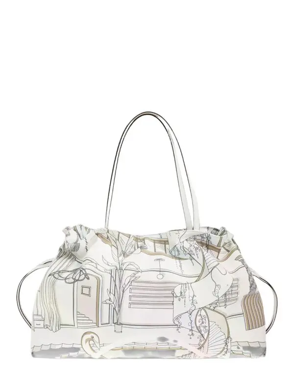 Tory Burch Large Ella Drawstring Tote Bag - Neutrals