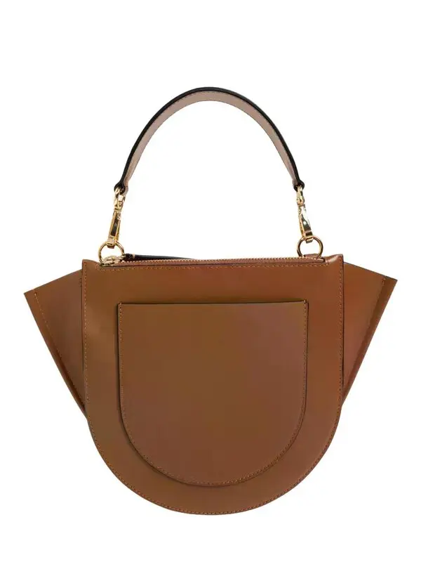 WANDLER Hortensia Leather Tote Bag - Brown