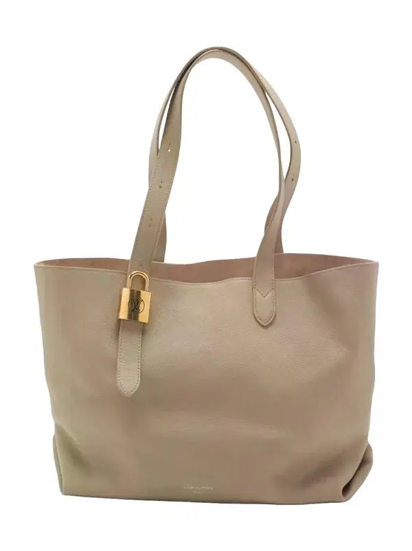 LOUIS VUITTON Grained Calfskin Cabas Tote Bag - Neutrals