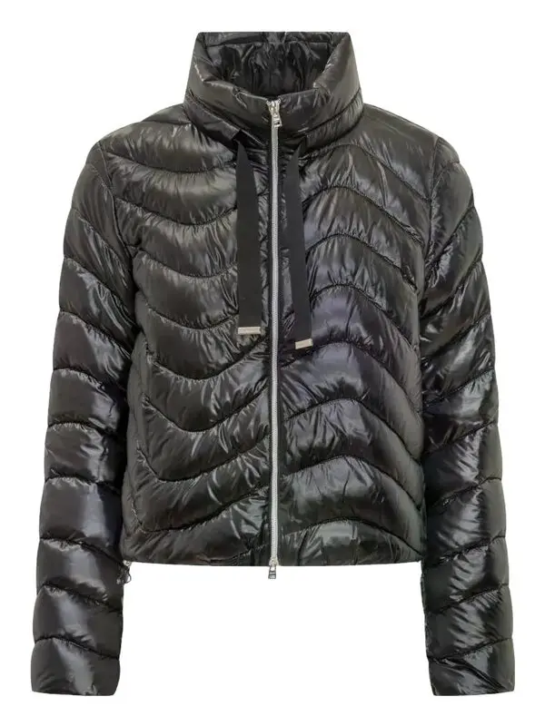 Herno Chevron-quilted Puffer Jacket - Black