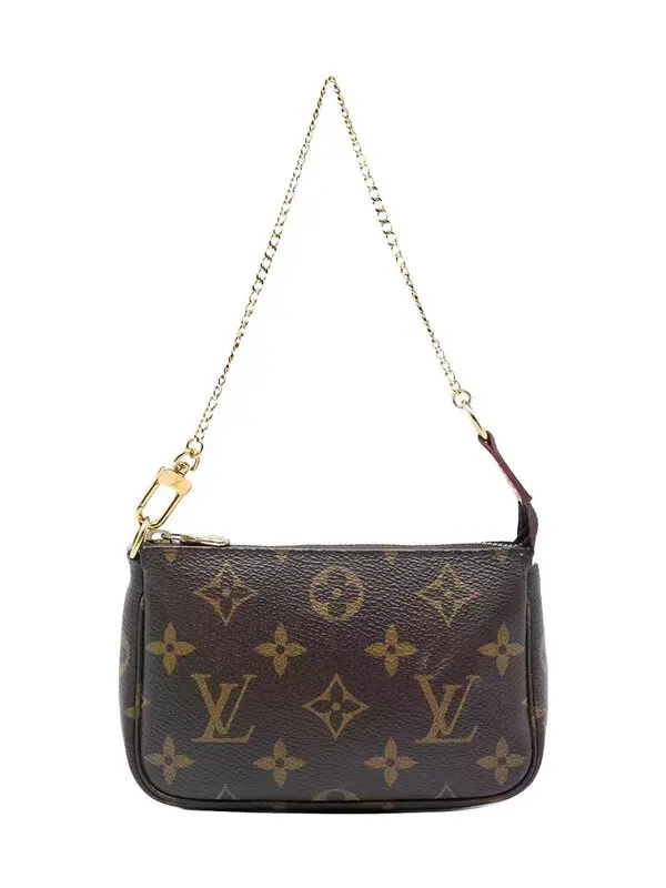 LOUIS VUITTON Monogram Mini Pochette Accessoires Handbag - Brown