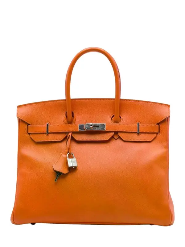 Hermès Epsom Birkin Retourne 35 Handbag - Orange