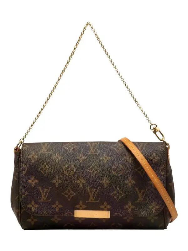 LOUIS VUITTON Monogram Canvas Favorite Mm Satchel - Brown