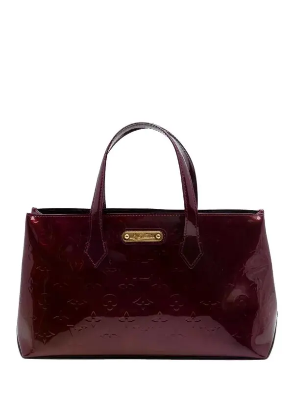 LOUIS VUITTON Monogram Vernis Wilshire Pm Handbag - Red
