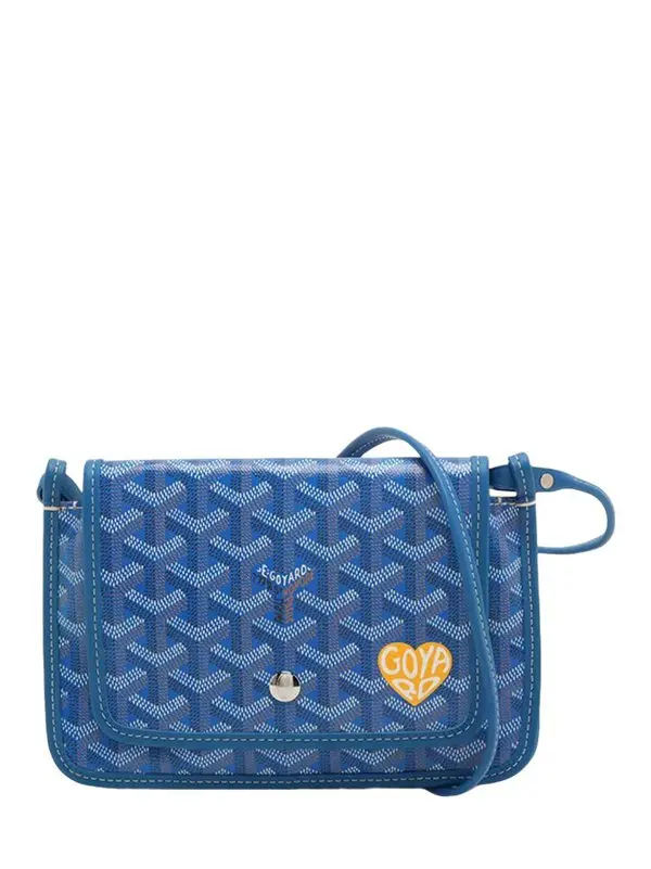 Goyard Wallet Crossbody Bag With Heart Detail - Blue