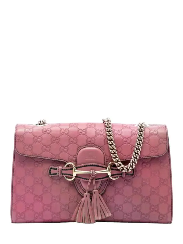 Gucci Embellished Shoulder Bag - Pink