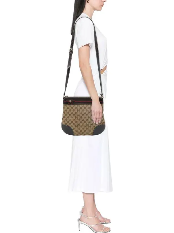 Gucci Gg Canvas Web Mayfair Crossbody Bag - Neutrals