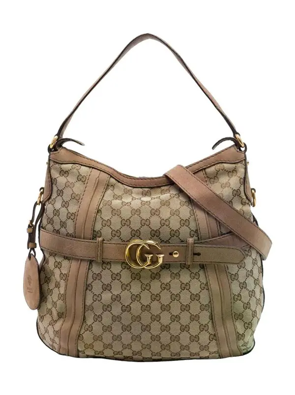 Gucci Gg Canvas Running Satchel - Neutrals