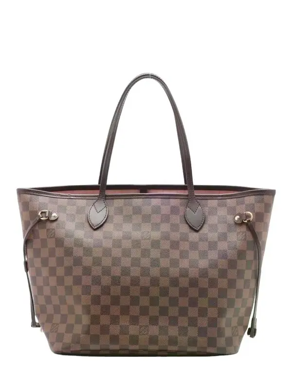 LOUIS VUITTON Damier Ebene Neverfull Mm Tote Bag - Brown