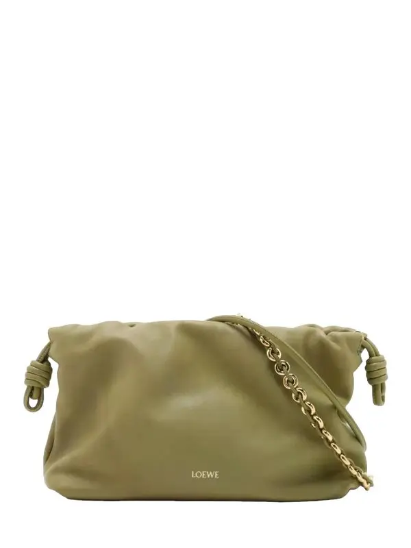 Loewe Flamenco Leather Purse Satchel - Green