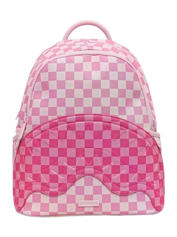 SPRAYGROUND Shark Chequered Backpack - Pink