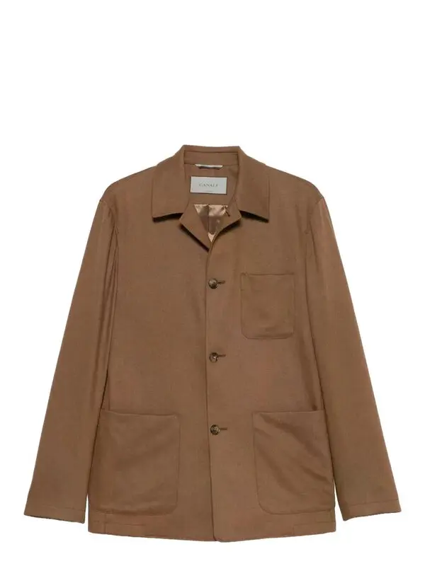 Canali Patch-pocket Jacket - Brown