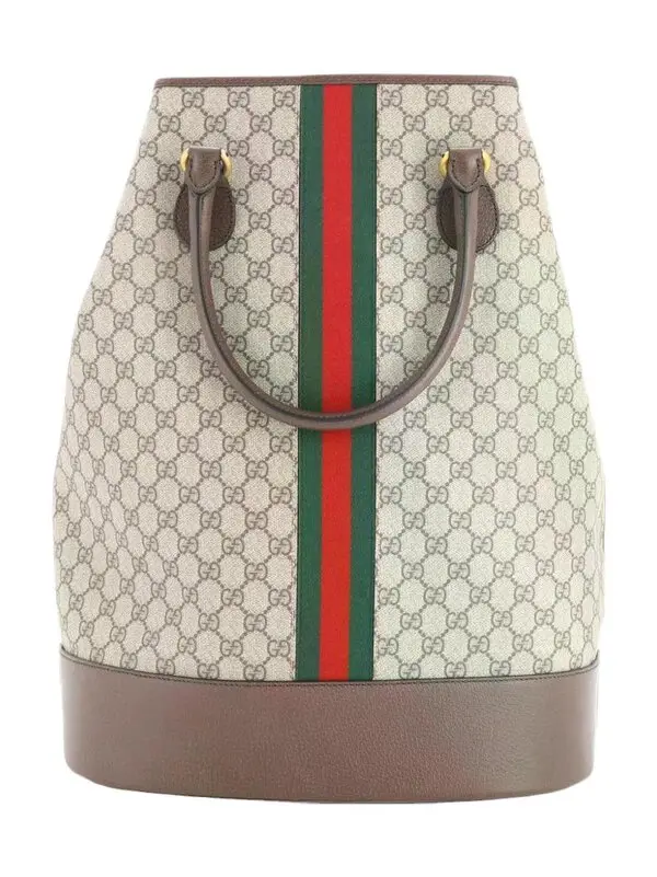 Gucci Ophidia Duffle Gg Coated Canvas Tote Bag - Brown