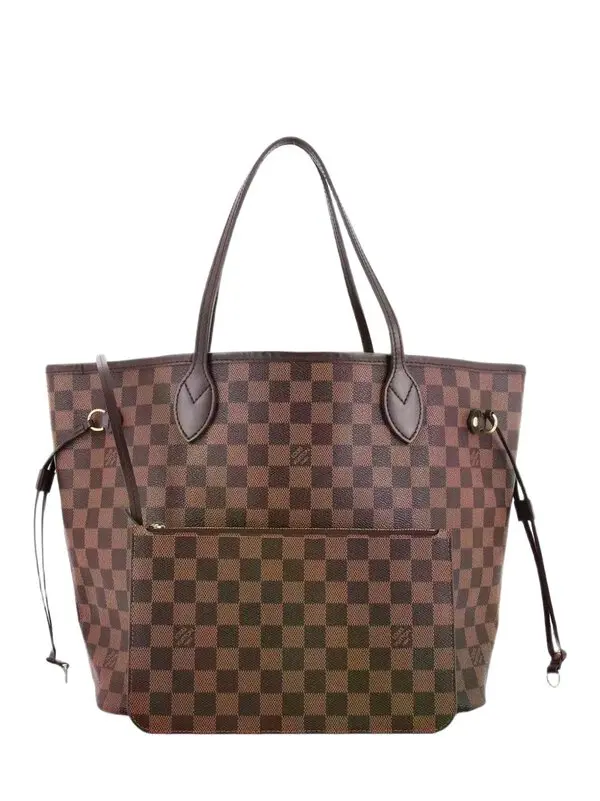 LOUIS VUITTON Damier Neverfull Mm Tote Bag - Brown