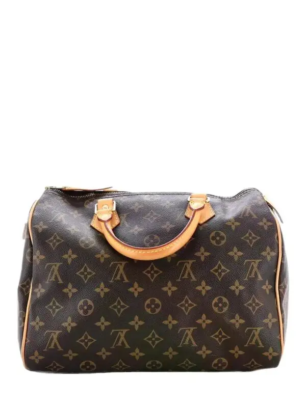 LOUIS VUITTON Monogram Canvas Speedy 30 Satchel - Brown