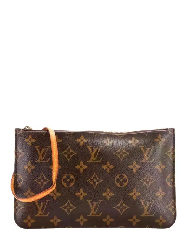 LOUIS VUITTON Monogram Canvas Large Pouch - Brown
