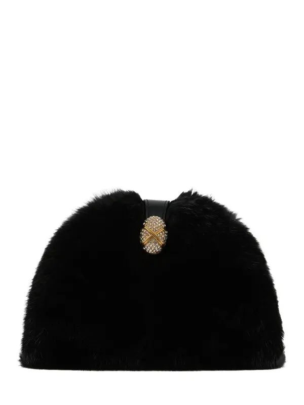 GIUSEPPE ZANOTTI Ophelia Furry Bag - Black