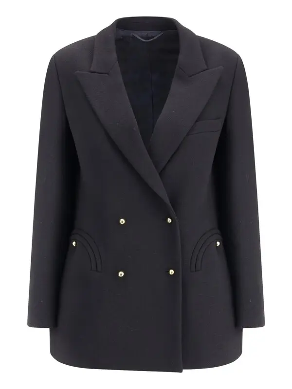 BLAZÉ MILANO Resolute Virgin Wool Blazer - Black