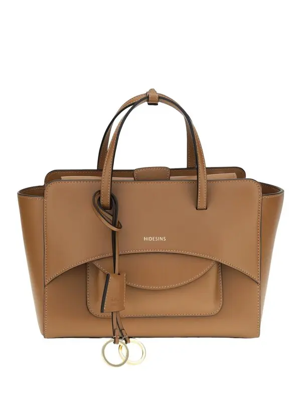 HIDESINS Flap Medium Handbag - Beige