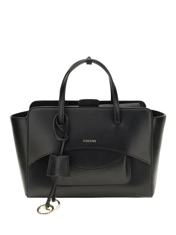 HIDESINS Flap Medium Handbag - Black