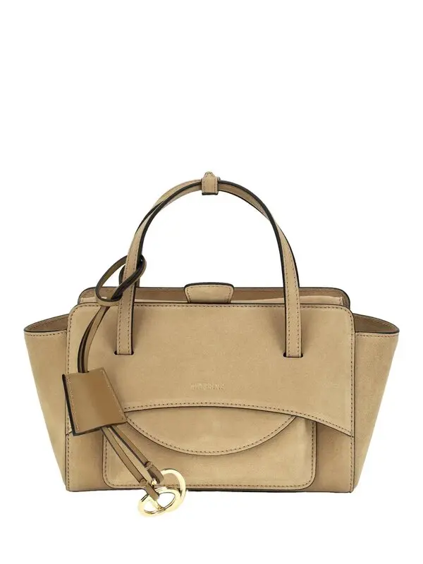 HIDESINS Flap Small Shoulder Bag - Beige