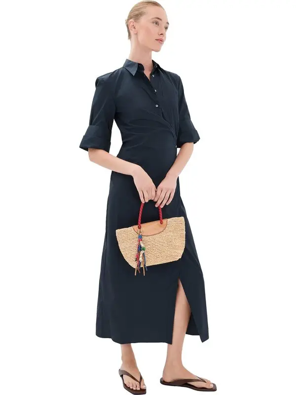 TWP New Earl Maxi Shirt Dress - Midnight