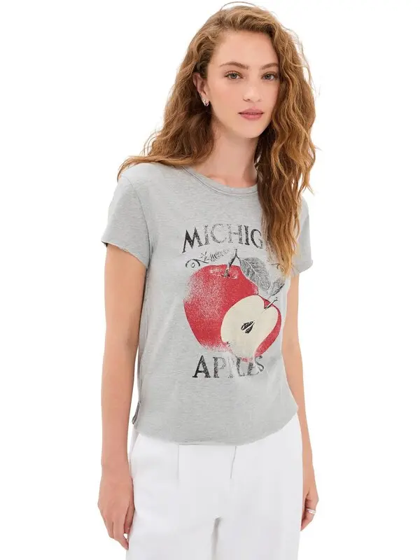 Free People Nova Graphic Tee - Apple Combo